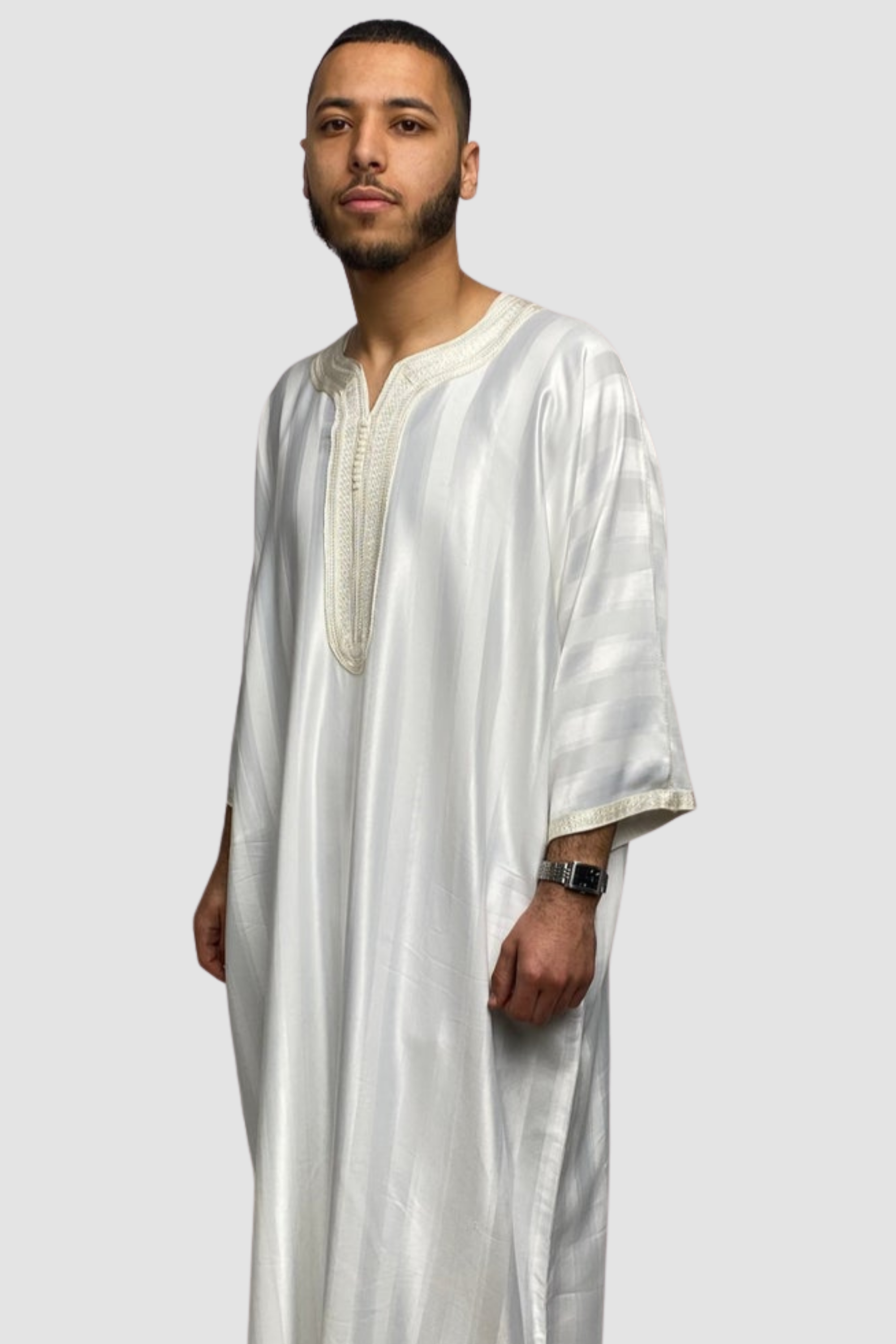 Satin Moroccan Thobe – Ihsaan Drip